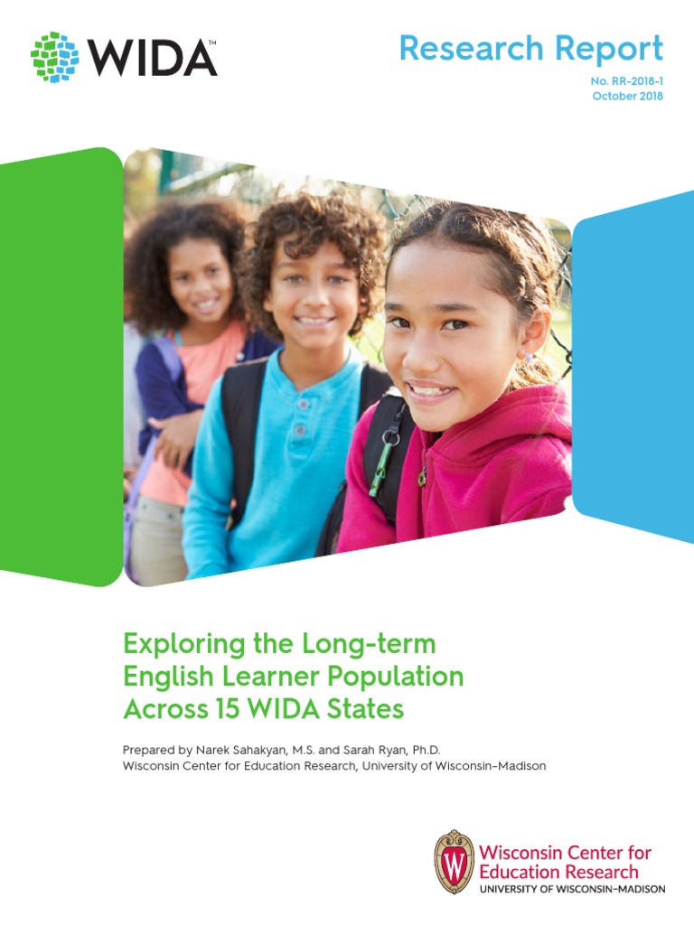 WIDA Report Long Term English Learner Population | PDF | Race And ...