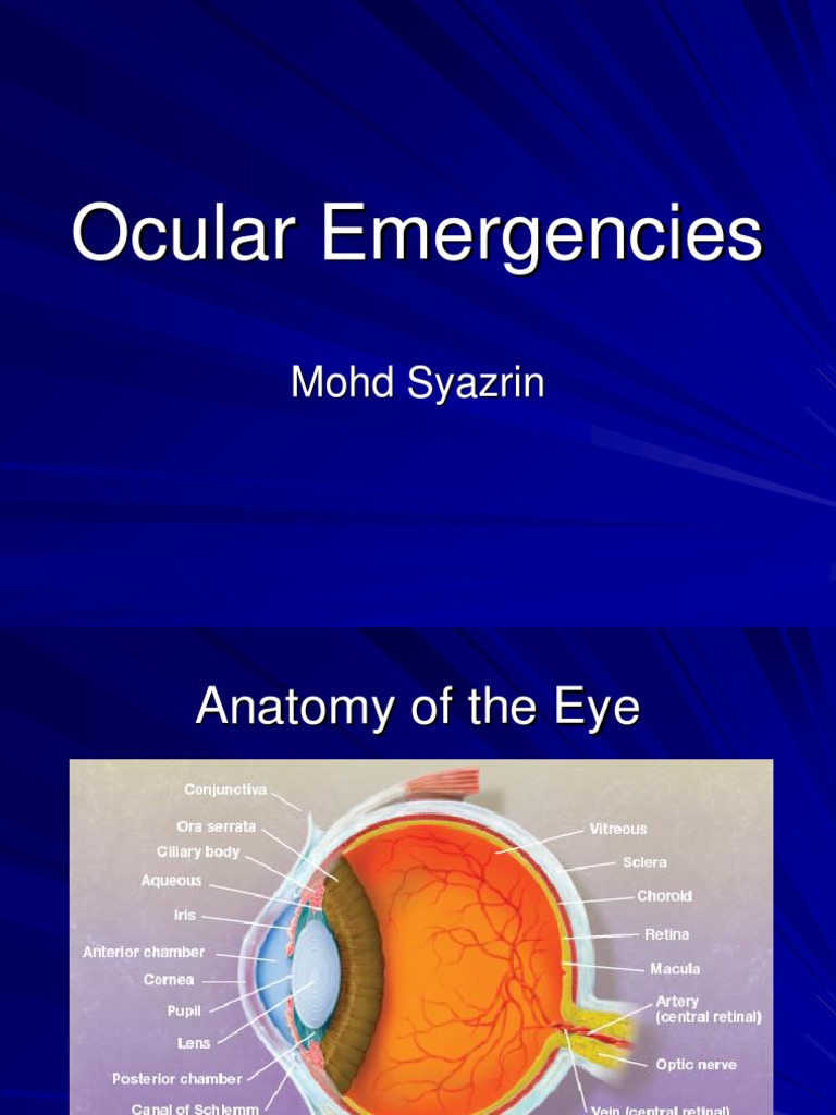 Ocular Emerg | PDF | Glaucoma | Ophthalmology