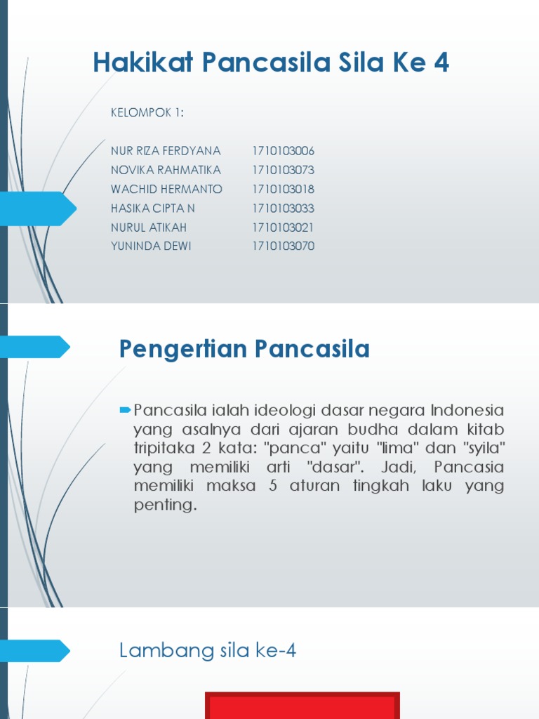 Hakikat Pancasila Sila Ke 4 | PDF