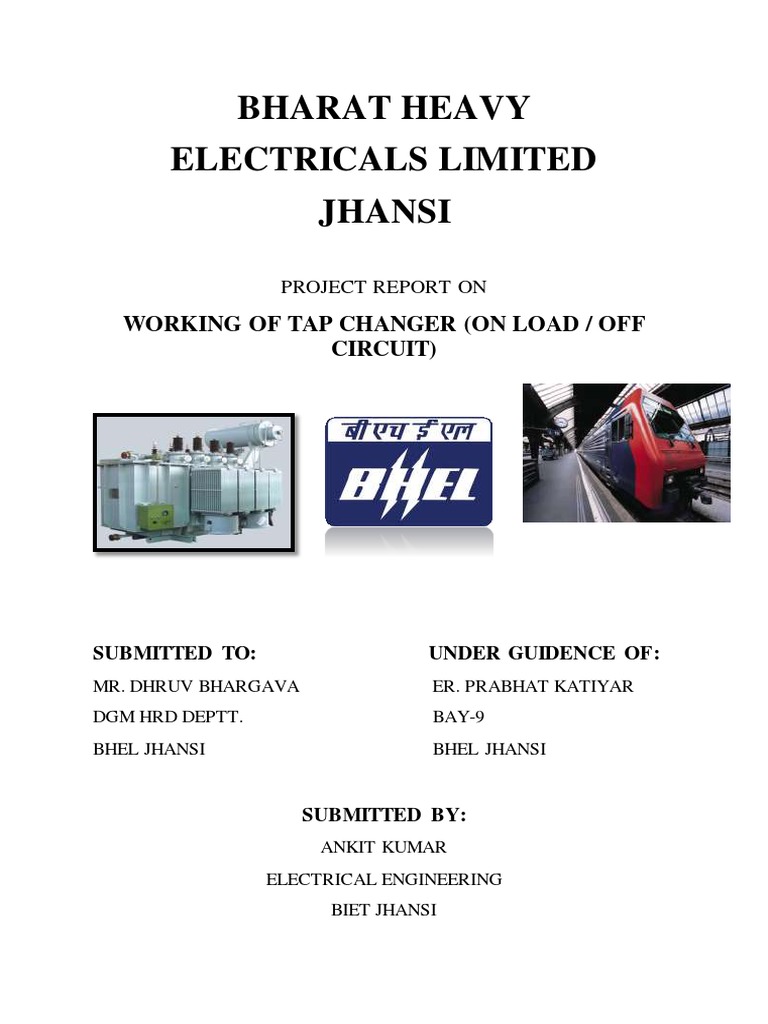 BHEL Training Report | PDF | Transformer | Electric Power