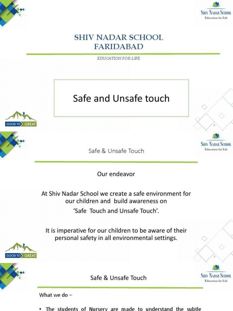 Safe and Unsafe Touch Parents 1 | PDF | Behavior Modification | Learning