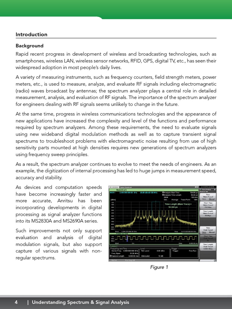 Understanding Spectrum Analyzer | PDF | Spectral Density | Bandwidth (Signal Processing)
