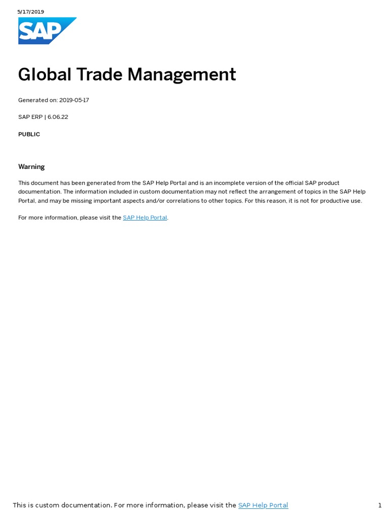 Sap GTM - Te | PDF | Accounts Payable | Invoice