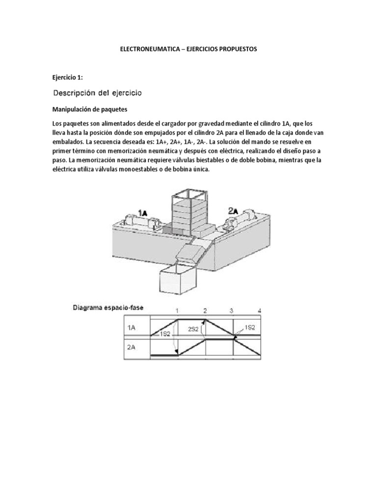 Ejercicios Electroneumatica | PDF | Ingeniería mecánica | Máquinas