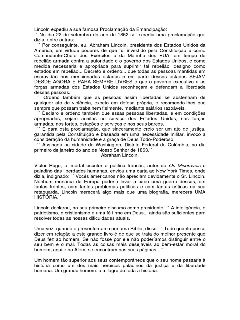 Abraham Lincoln - J.H. Bothwell | PDF | Abraham Lincoln | Os Estados Unidos