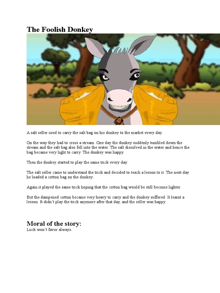 Moral Story | PDF | Poetry