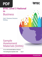BTEC Unit 7: Business Decision Making | PDF | Marketing | Economic Growth