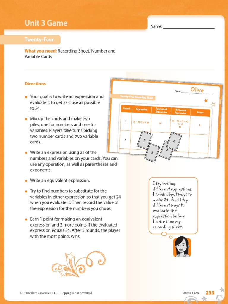 Write And Solve Equations Iready