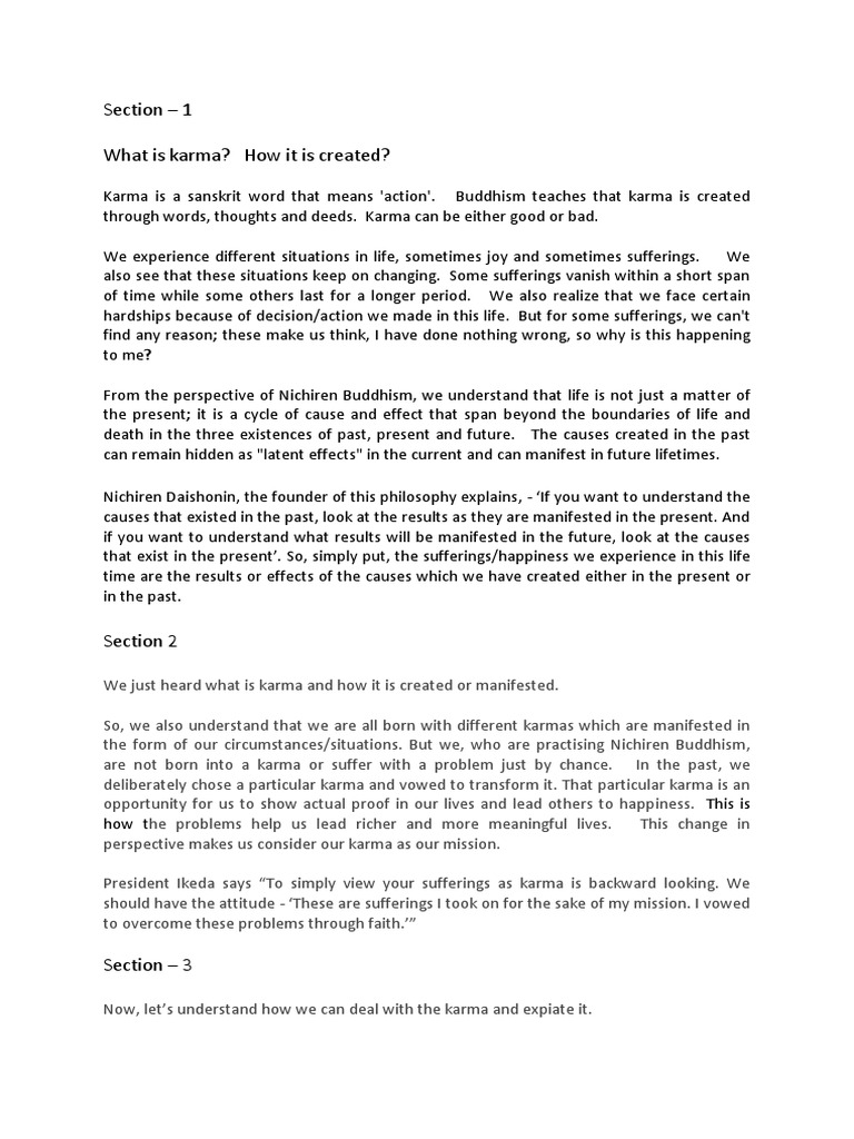 Karma - Concept | PDF | Karma | Philosophical Theories