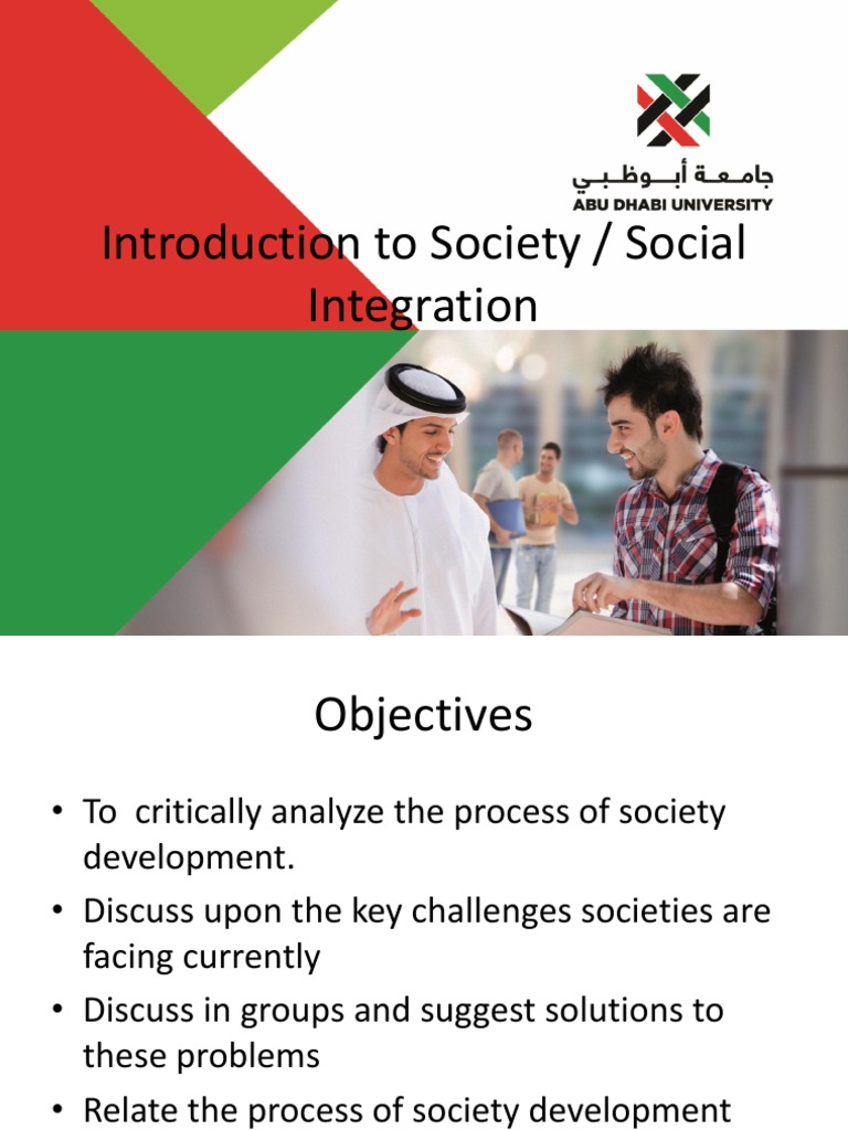 Society Development and Integration Guide | PDF | Social Exclusion ...