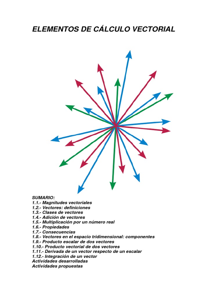 Calculo Vectorial | Descargar gratis PDF | Vector Euclidiano | Sistema ...