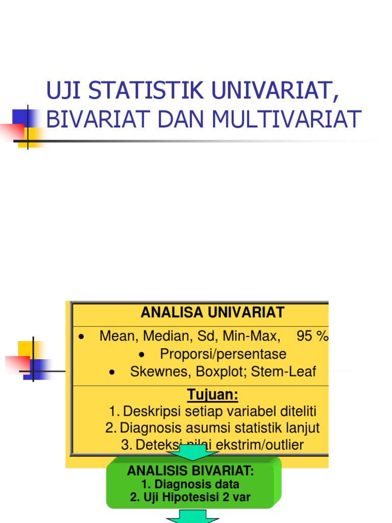Uji Statistik Univariat, Bivariat Dan Multivariat | PDF