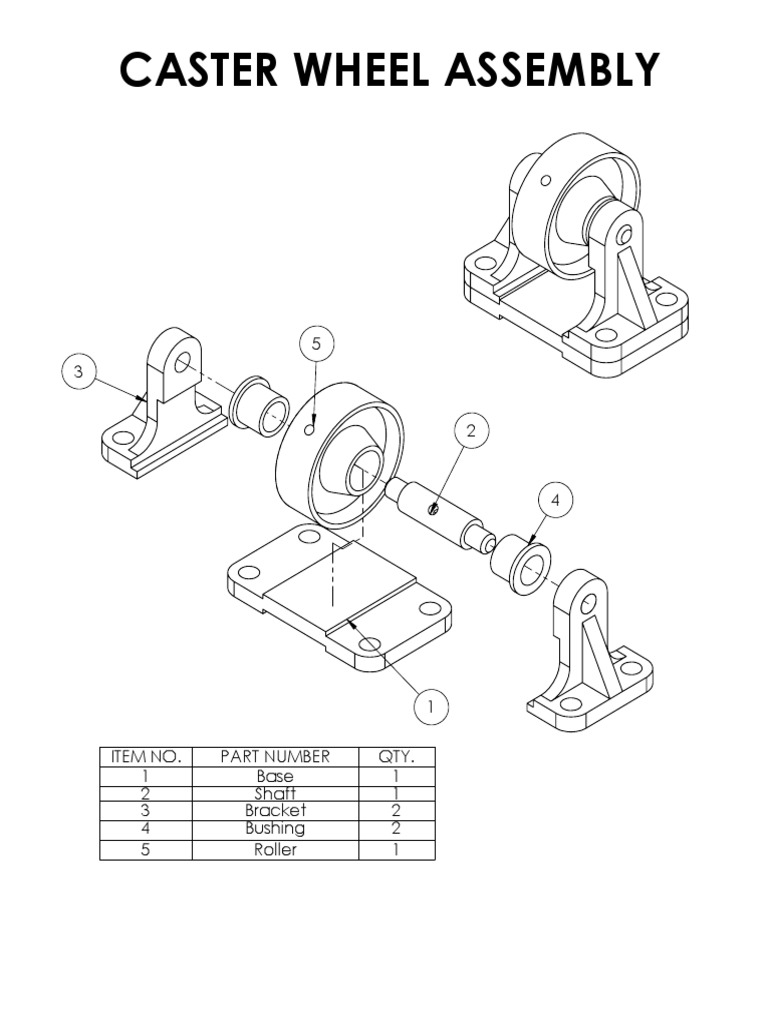Caster Wheel Assembly | PDF