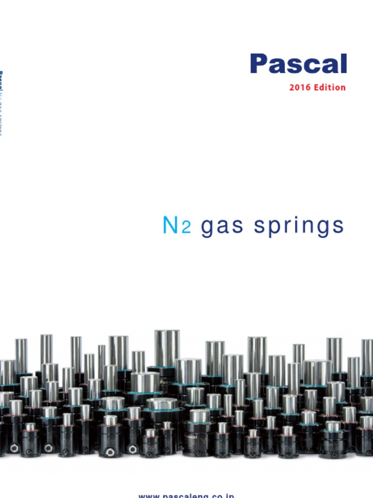 Pascal N2 Gas Springs Overview | PDF | Piston | Machines
