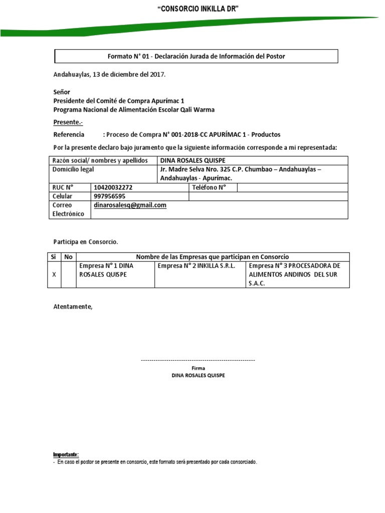 Formato Item Andahua y Kishuara Dina Rosales 2108 | PDF | Alimentos ...