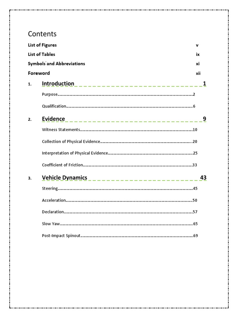 Foreword: List of Figures V List of Tables Ix Symbols and Abbreviations ...