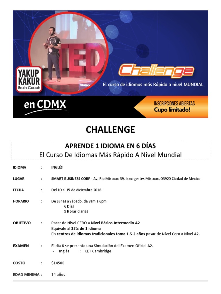 Challenge - Yakur Kakur | PDF | Lengua española | Verbo