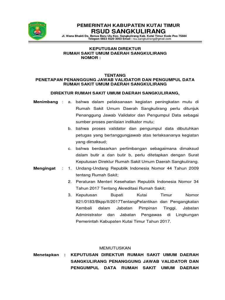 Ep 2 Fix SK Penanggung Jawab Validator | PDF