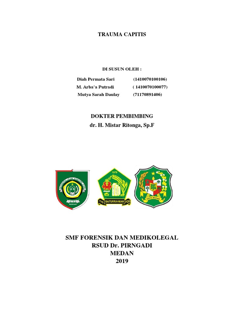 Trauma Capitis: Definisi dan Epidemiologi | PDF