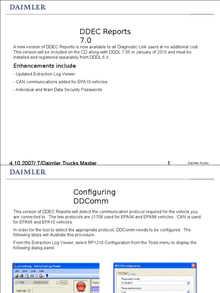New DDEC Reports 7.0 | PDF | Password | Usb