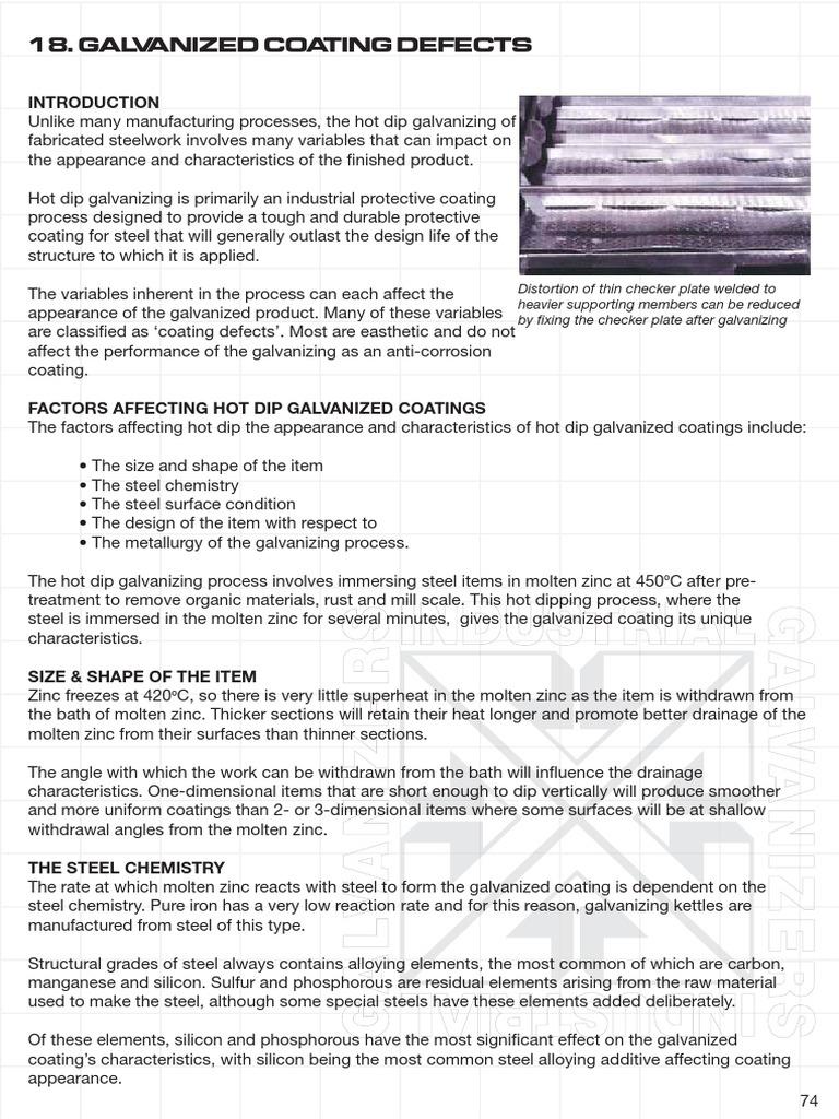Defects in Galvanised Coatings INGALSM3 | PDF | Galvanization | Rust