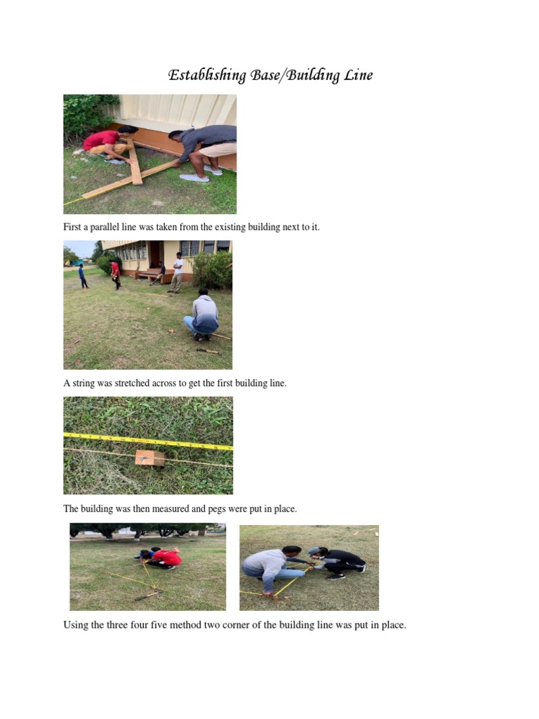 Setting Out Building Foundations | PDF