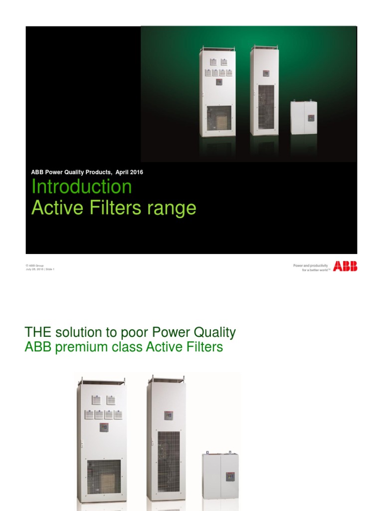 ABB PQ Filter | PDF | Electric Power | Electrical Components