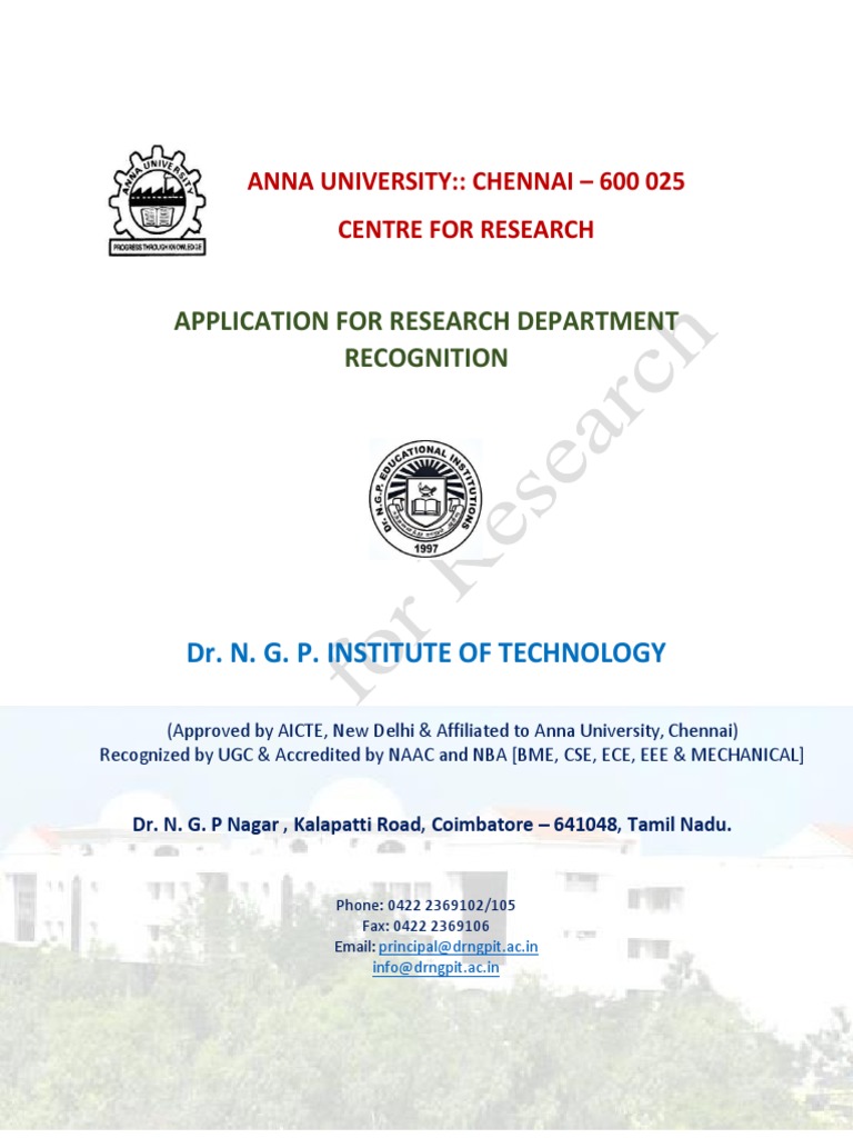 Research Center Recognition PDF | PDF | Doctor Of Philosophy ...