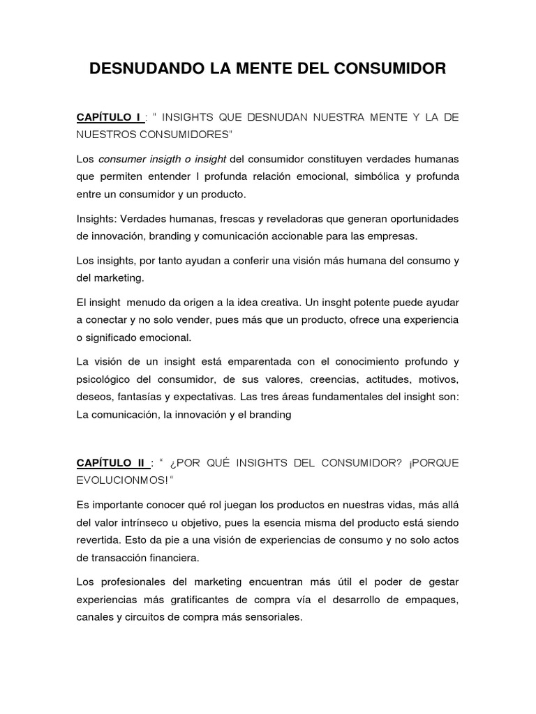 Desnudando La Mente Del Consumidor | PDF | Los consumidores | Marketing