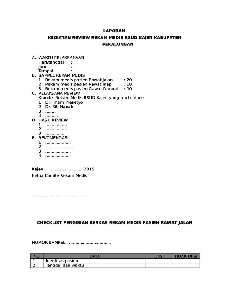 Contoh Laporan Review RM | PDF