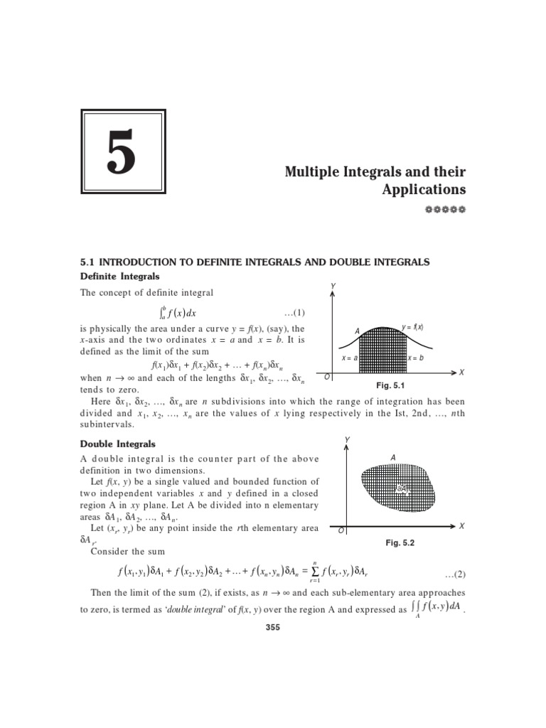 5-Multiple Integrals and Their Applications PDF | PDF | Integral ...