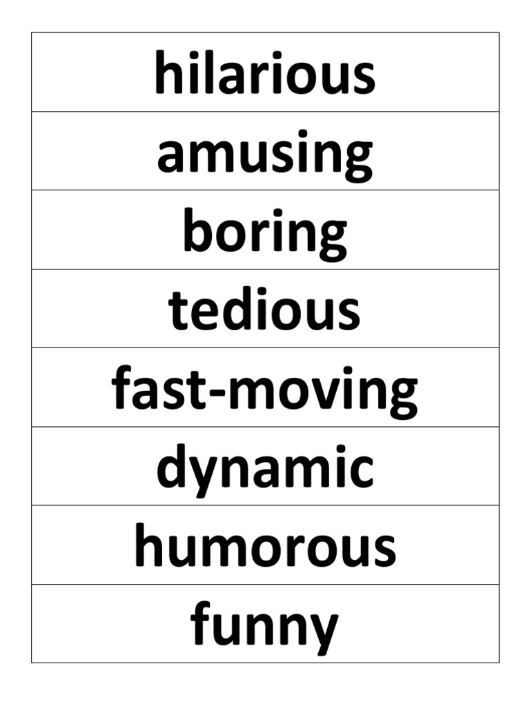 Describing Words For Movies | PDF
