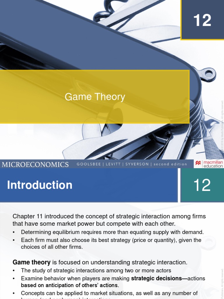 Microeconomic Game Theory Students | PDF | Game Theory | Economics Of ...