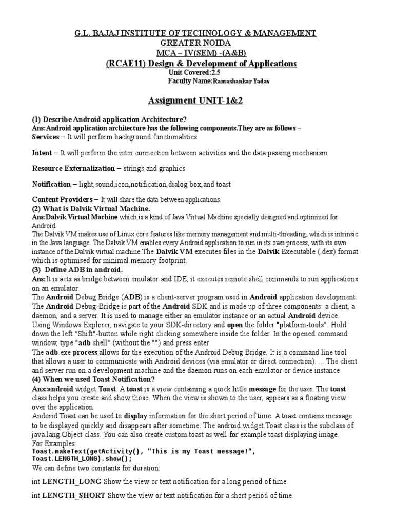 QP Ans Rcae11 Rsy | PDF | Software Development Kit | Java (Programming Language)