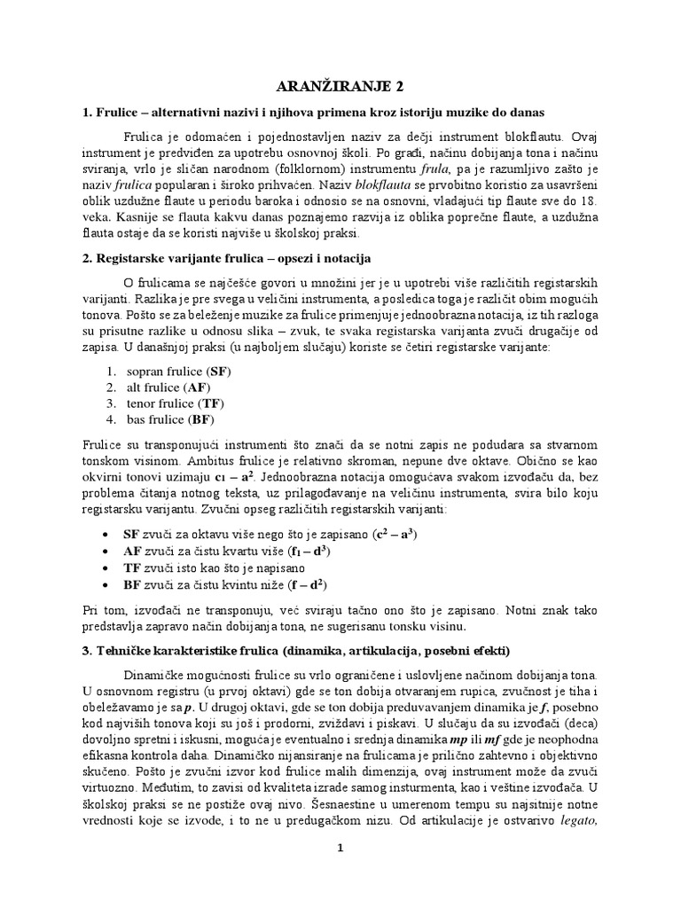 Aranziranje 2 - Skripta PDF | PDF