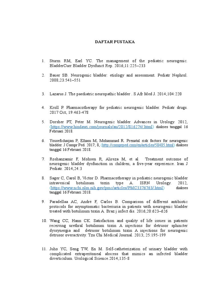 Dapus New | PDF | Urology | Urinary Bladder