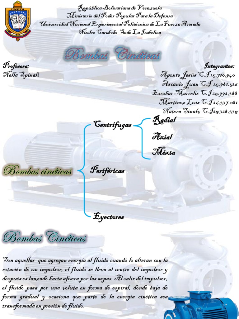 Bombas Cineticas | PDF | Bomba | Ingeniería mecánica