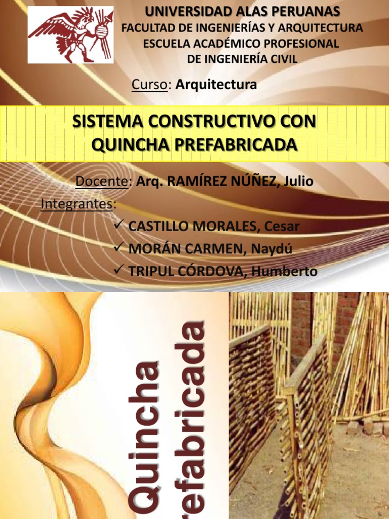 Sistema Constructivo: Quincha Prefabricada | PDF | edificio ...