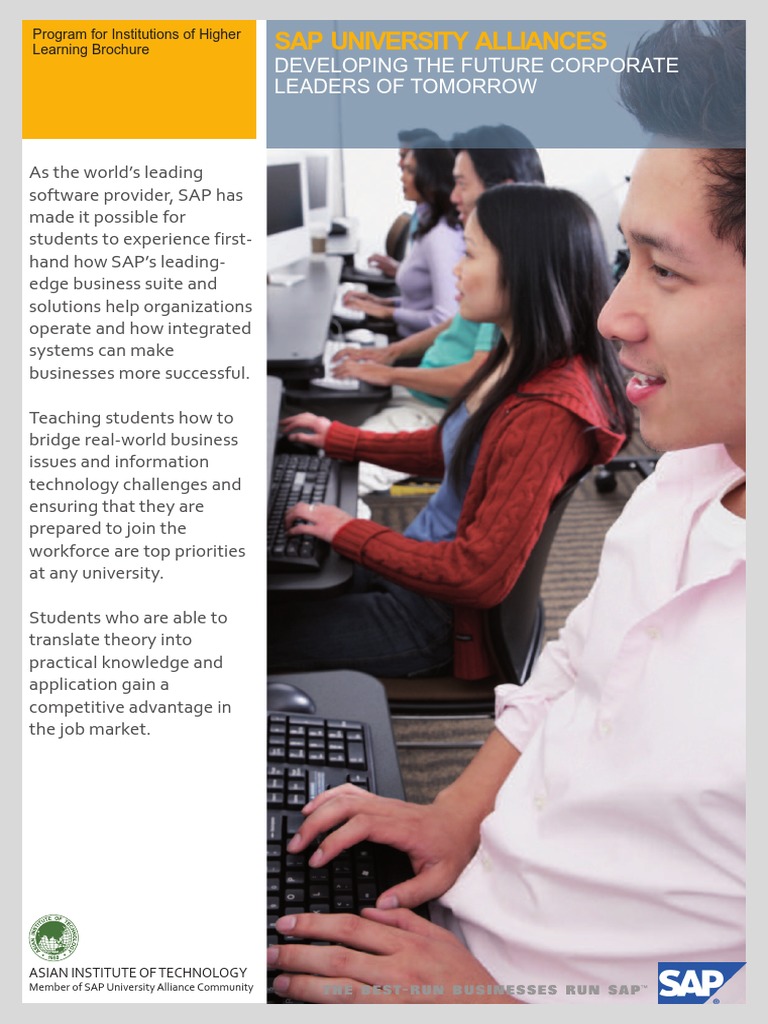 Sap University Alliances: Developing The Future Corporate Leaders of ...