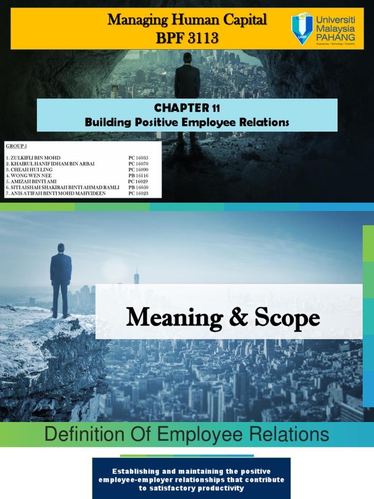 CHAPTER 11 Building Positive Employee Relations | PDF | Employment ...