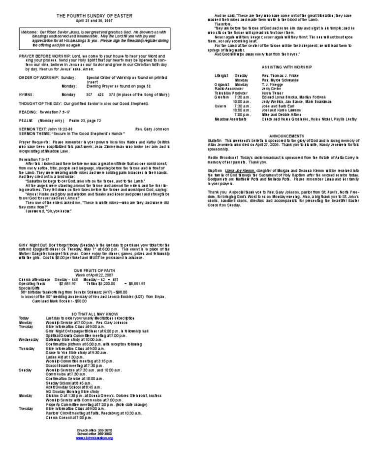 Special - No Communion | PDF | Worship | Lamb Of God