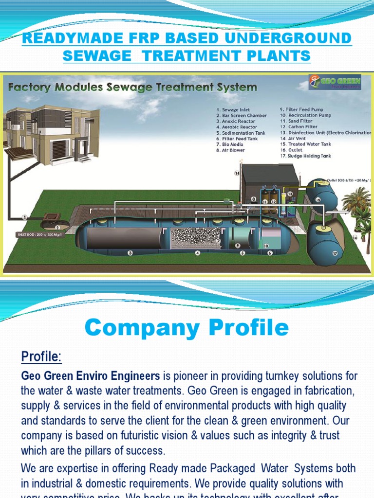Presentation of Sewage Treatment Plant - STP | PDF | Sewage Treatment ...