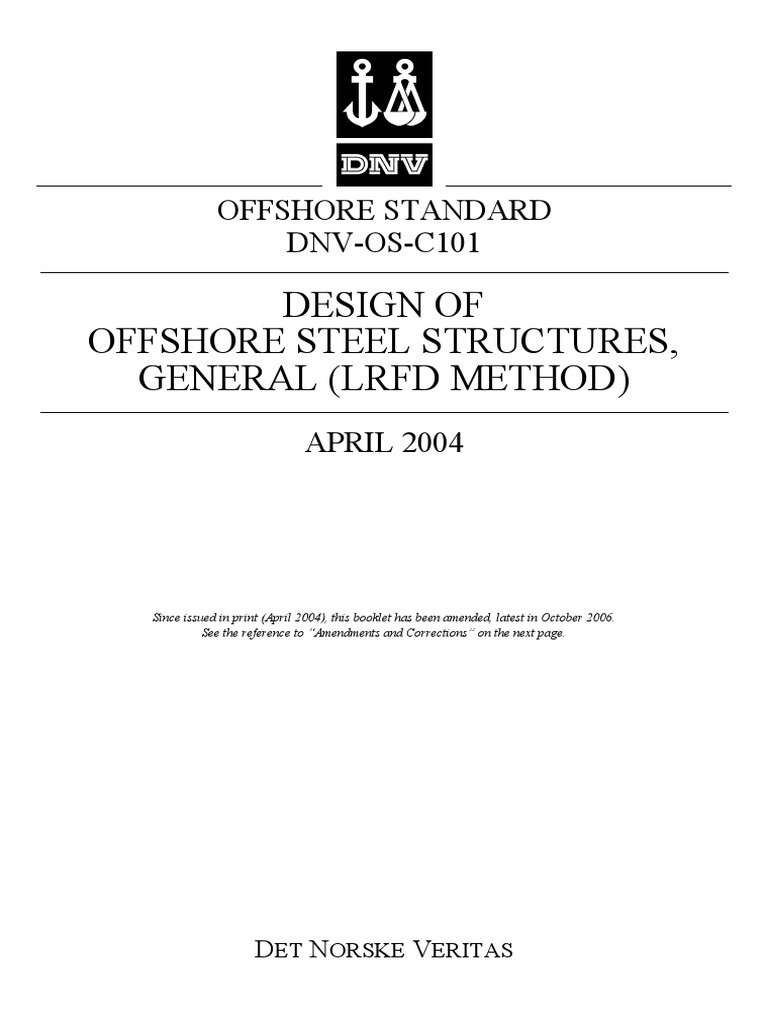 Design of Offshore Steel Structures General (LRFD Method) | PDF ...