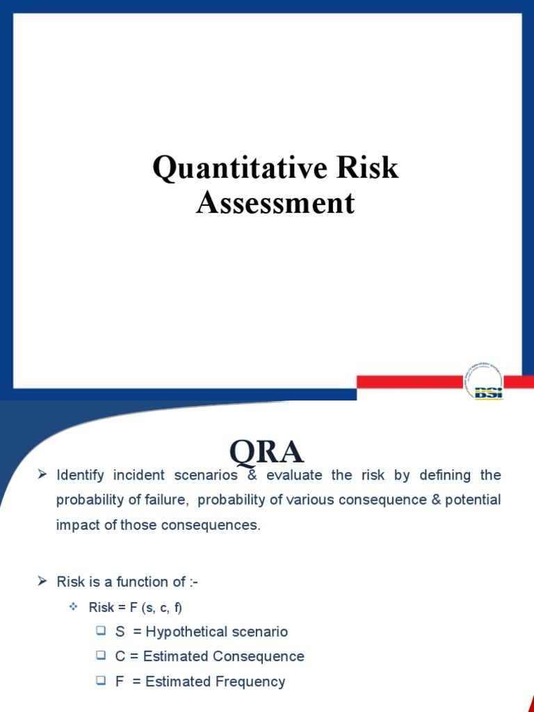 Quantitative Risk Assessment: A Guide to Understanding the Process and ...