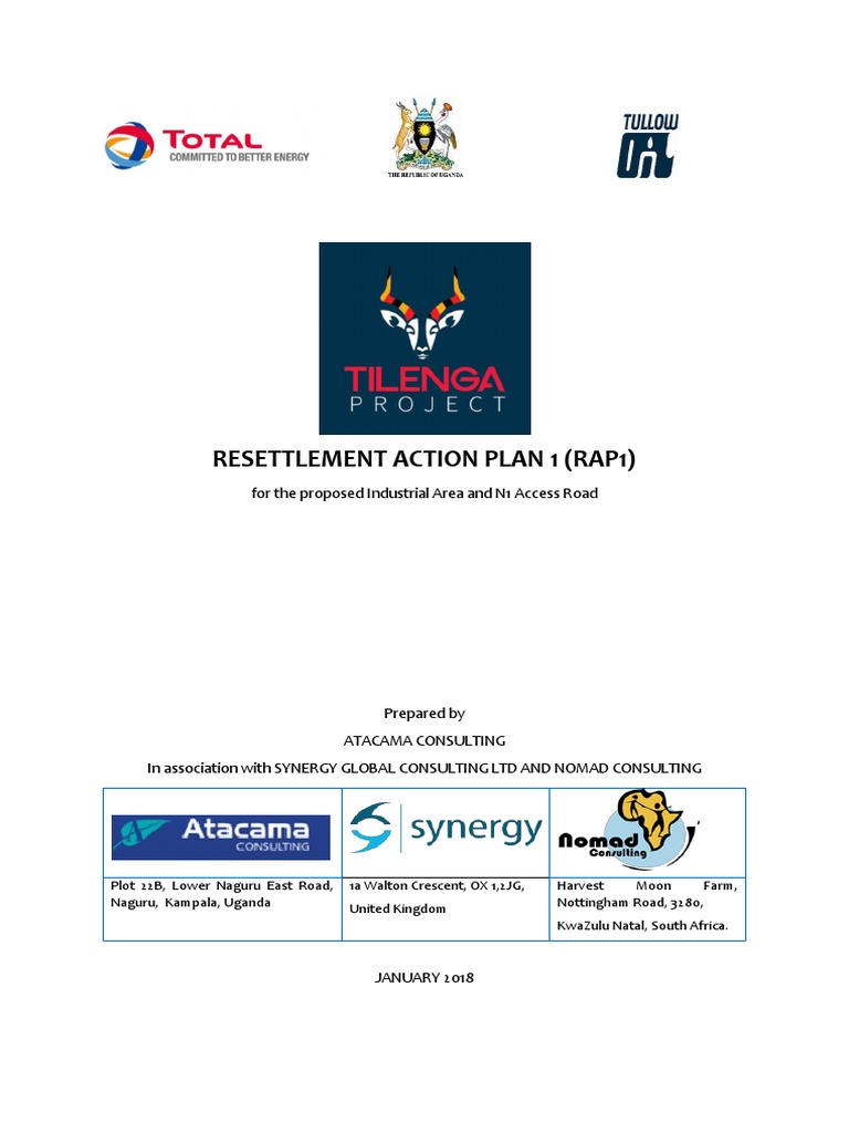 Tilenga Project Resettlement Action Plan | PDF | Pipeline Transport ...