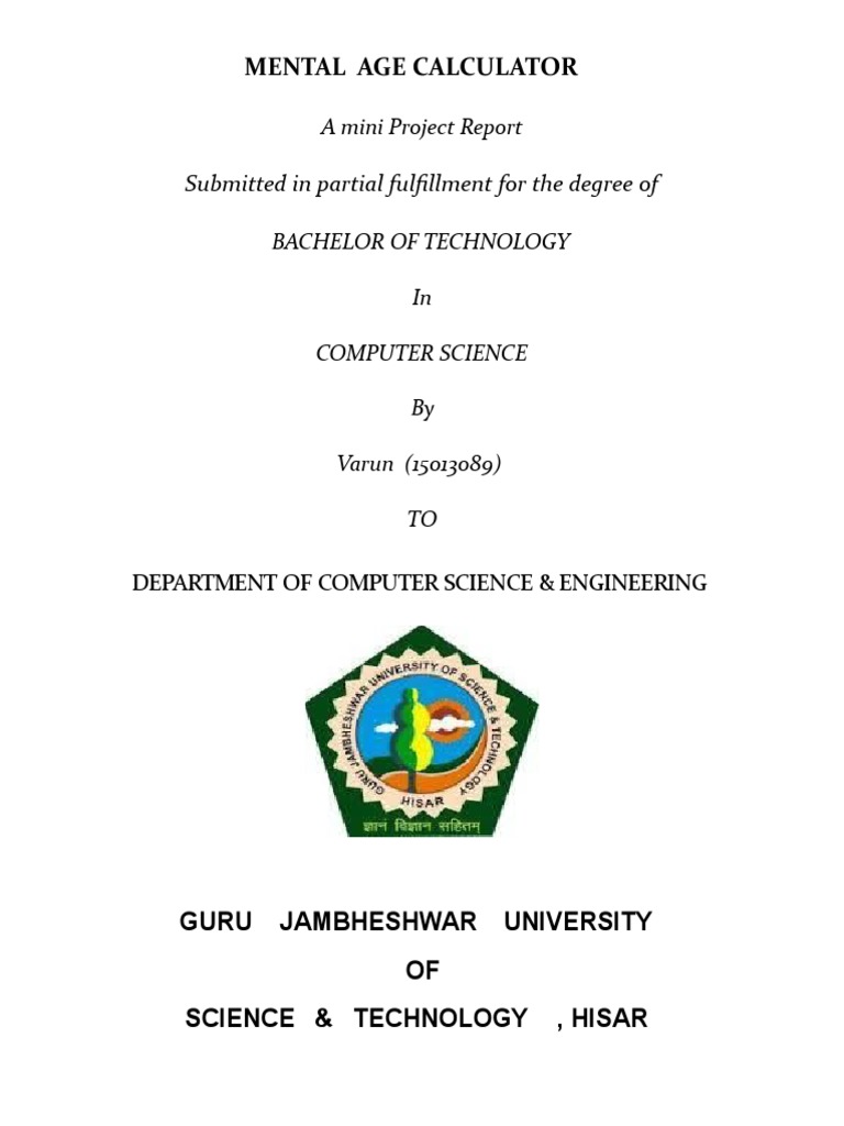 Miniproject 180225054023 | PDF | Academic Degree | Science