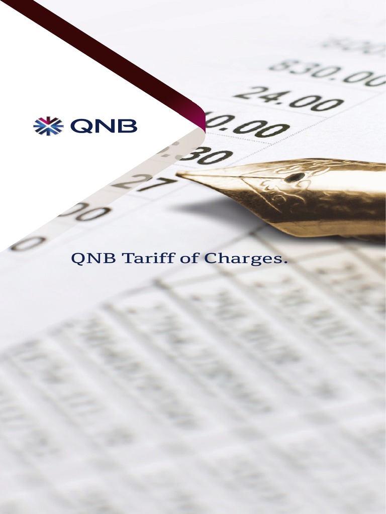 QNB Tariff of Change | PDF | Deposit Account | Cheque