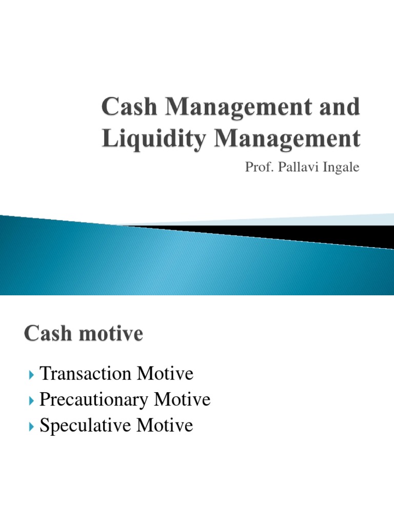 Cash Management | PDF | Finance & Money Management