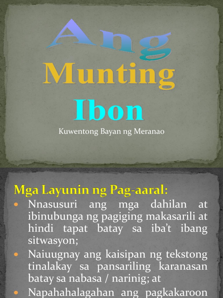 Munting Ibon Lesson | PDF