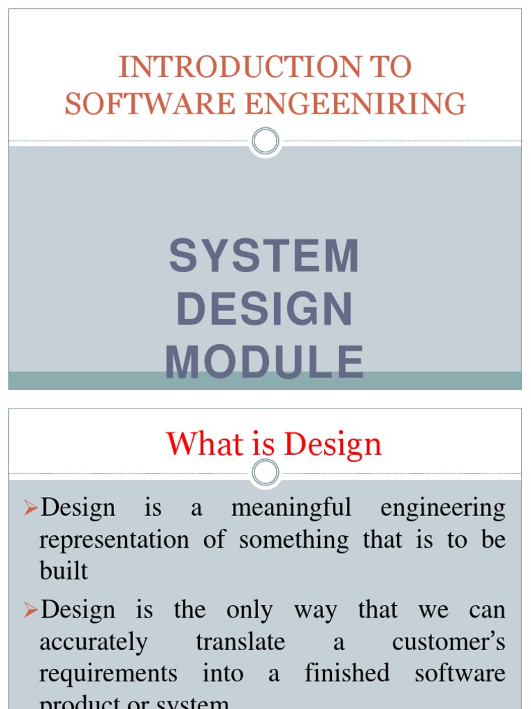 Design Module | PDF | Software Design Pattern | Source Code